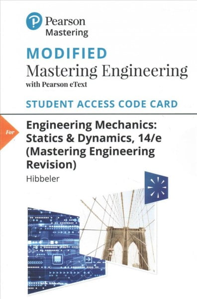 Modified Mastering Engineering Revision with Pearson eText -- Standalone Access Card -- for ...