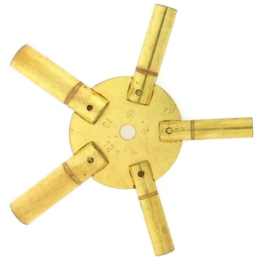 Universal Brass Clock Key for Winding Clocks, Assorted Prong Sizes ...