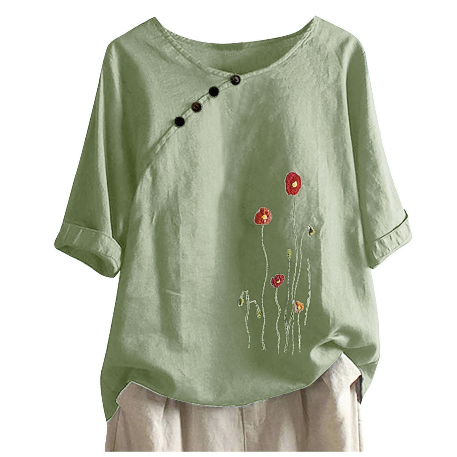 Komiseup T Shirts For Women Trendy Ladies Spring 2023 Tshirts Short