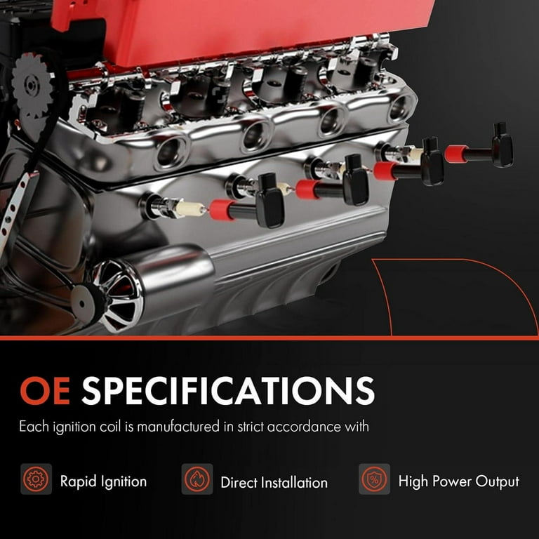 A premium Engine Ignition Coil Pack Compatible with Jaguar S Type 2003 2008 X Type 2001 2008 2.5L 3.0L Replace UF 435