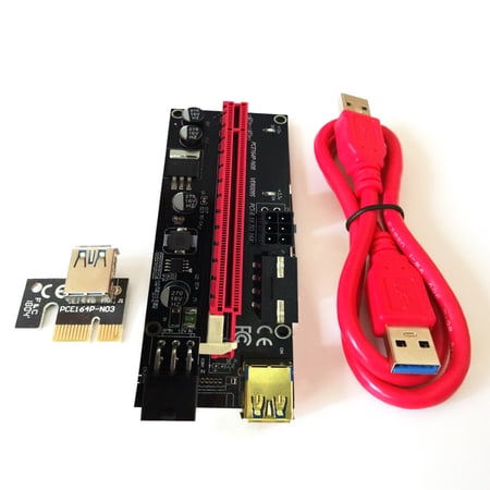 PCI-E Riser Board Extender Board riser board 6-pin PCI-E 4-pin 6-pin ...