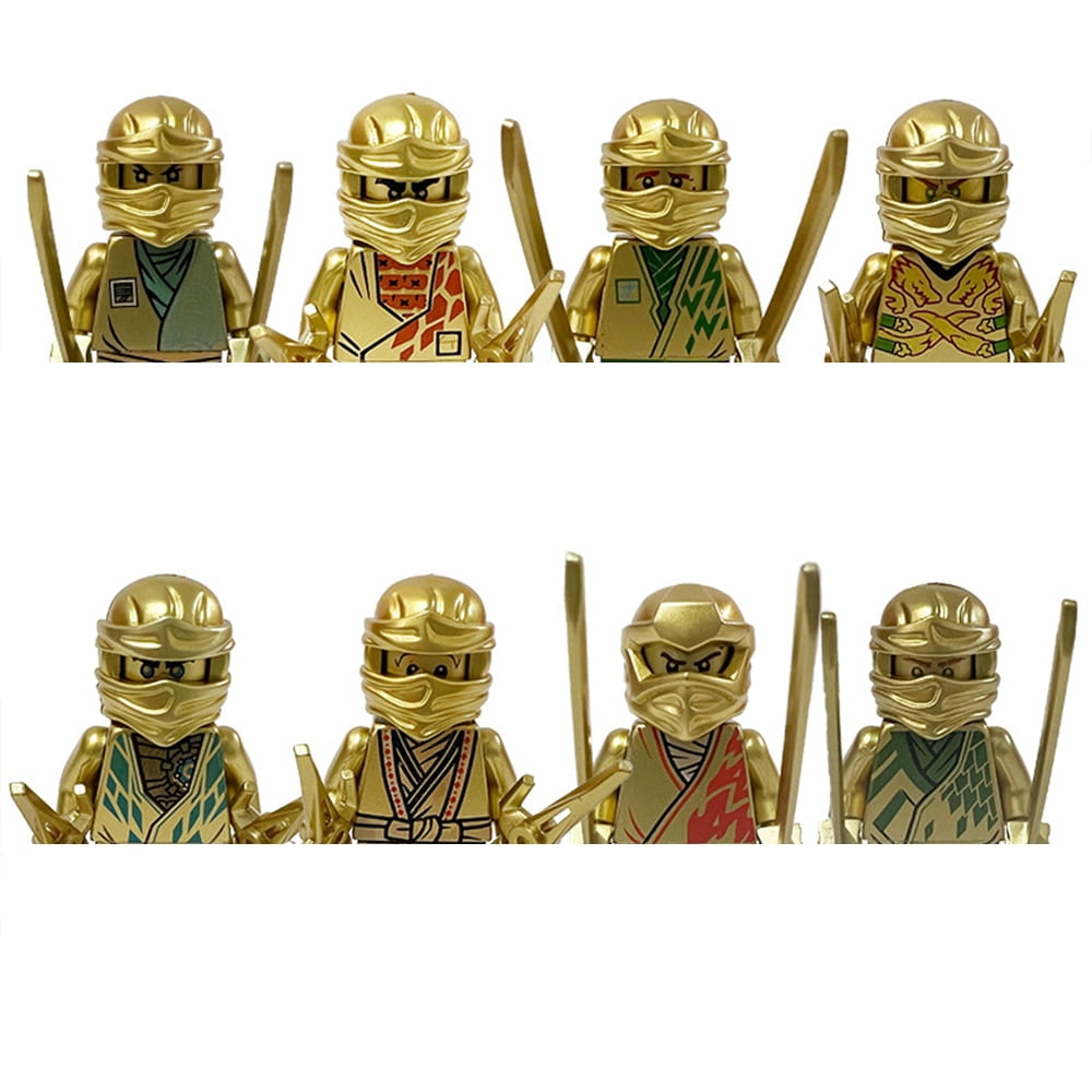 8Pcs/Set Anime Ninja Figures Jay Zane Cole Nya Building Blocks Mini ...