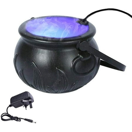 Halloween Witch Cauldron Fog Maker，12 LED Cauldron Smoking，Halloween ...