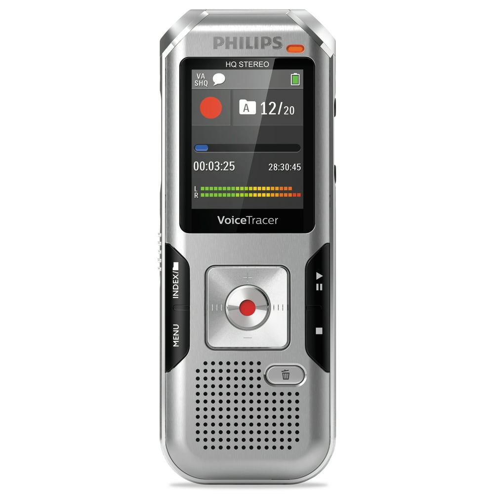 Philips Voice Tracer 4010 Digital Recorder, 8 GB, Silver - Walmart.com - Walmart.com