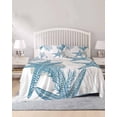 California King Size Ocean Beach Sheet Sets Seashell Coral Starfish ...
