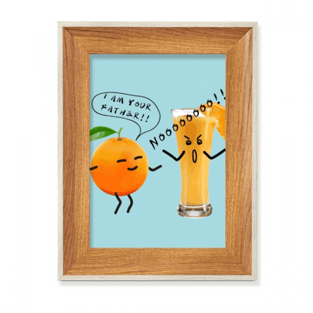 Raw Materials Orange Juice Beverage Desktop Wooden Photo Frame Display ...