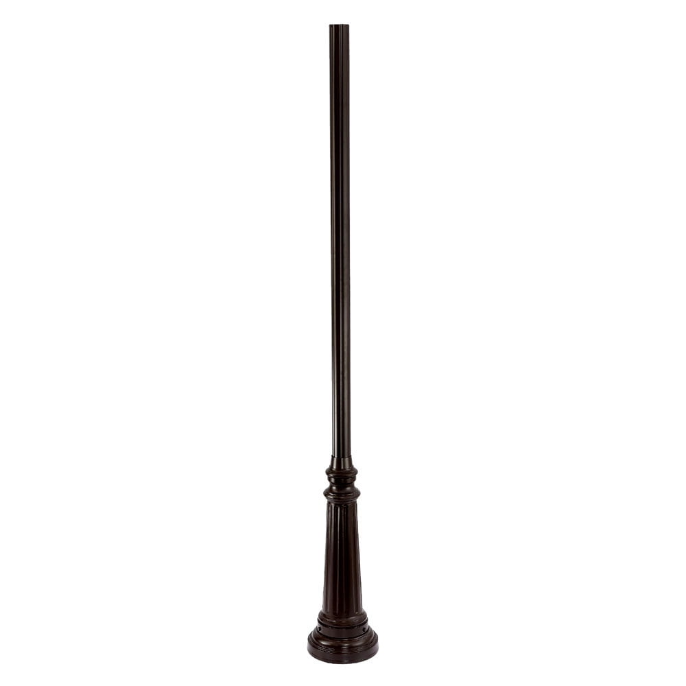 Acclaim Lighting C8 96" Height Cast Aluminum Fluted Post with Wiring ...
