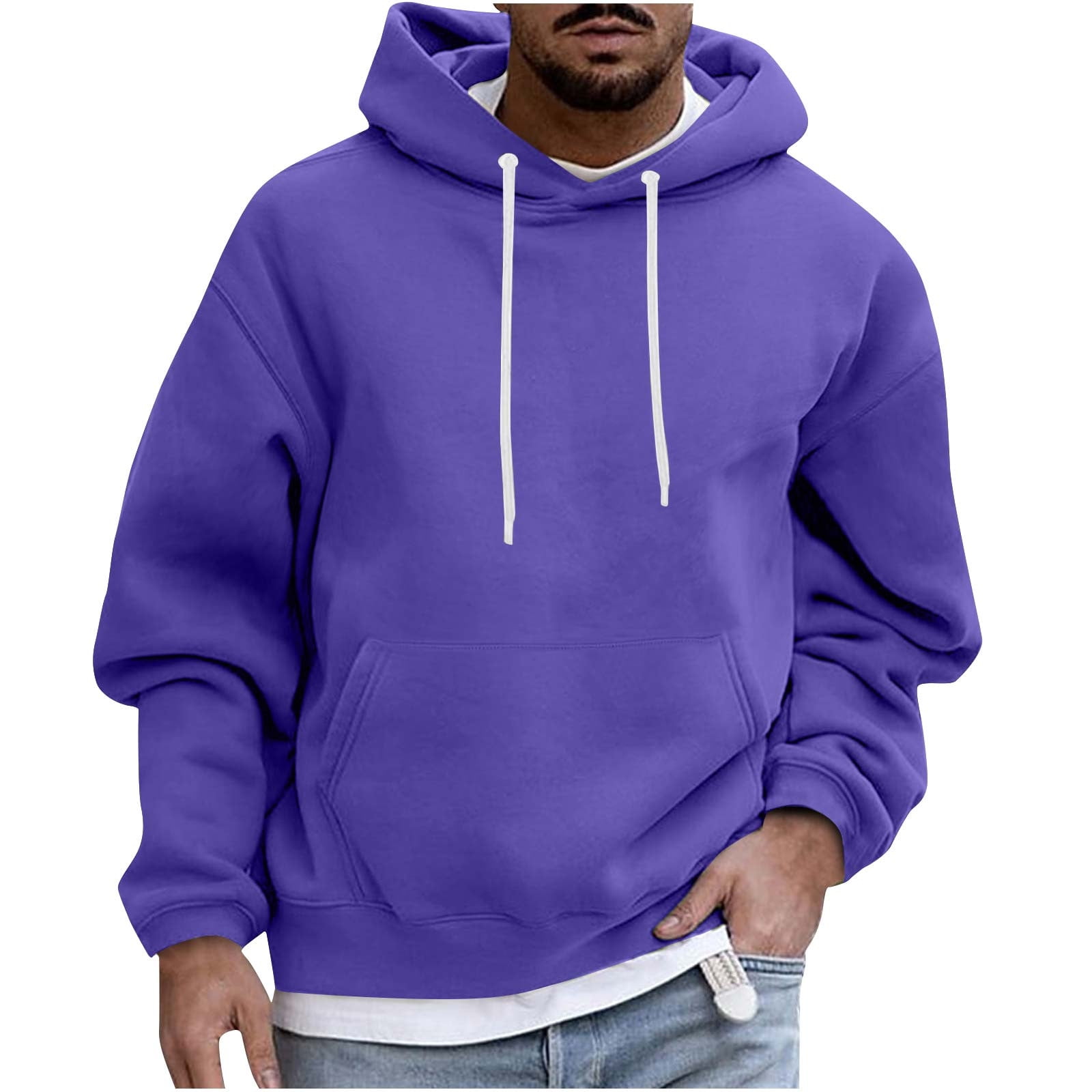 Click here for Wolfast Mens Hooded Sweatshirt Solid Pullover Long... prices