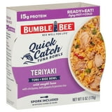 Bumble Bee Quick Catch Teriyaki Flavored Tuna and Rice Bowl, Wild ...