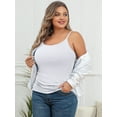 Charmo Plus Size Tank Tops for Womens Adjustable Strap Cotton ...