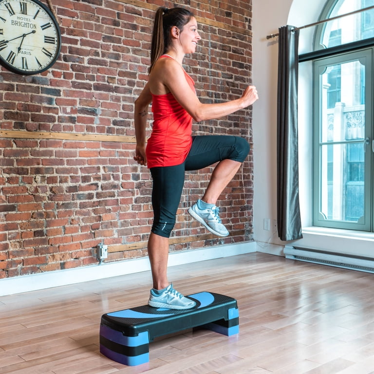 Aerobic Step Platform Adjustable - 4" To 6" Height With Non-Slip ...