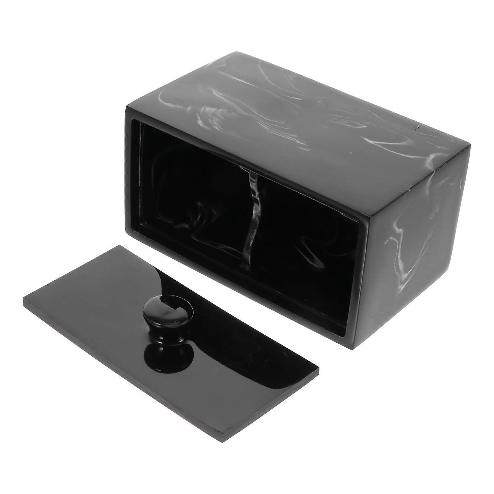 Marble Vein Storage Box with Lid – Multifunctional Household Organizer ...