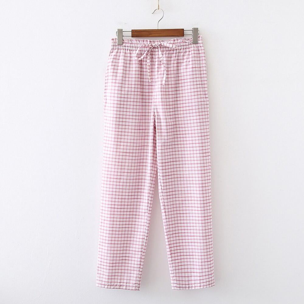 Hazel Tech Women's Lattice Sleeping Pants Cotton Velvet Leisure Home ...