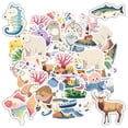 35pcs-50pcs Cute Animal Stickers Wildlife PVC Stickers Kids Stickers ...