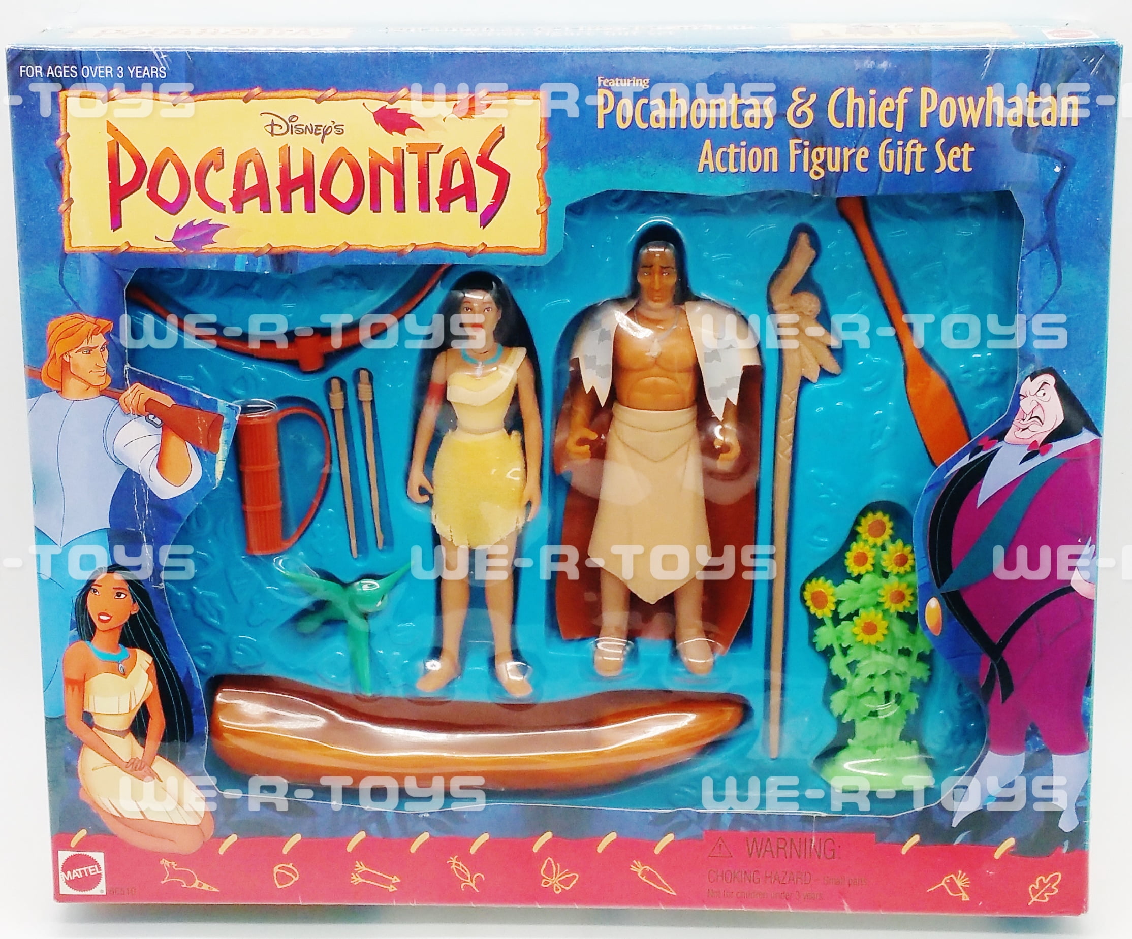 Disney's Pocahontas & Chief Powhatan Action Figure Gift Set Mattel No ...