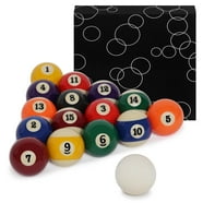 Classic Sport Official Size Billiard Pool Set with Cue Ball and ...