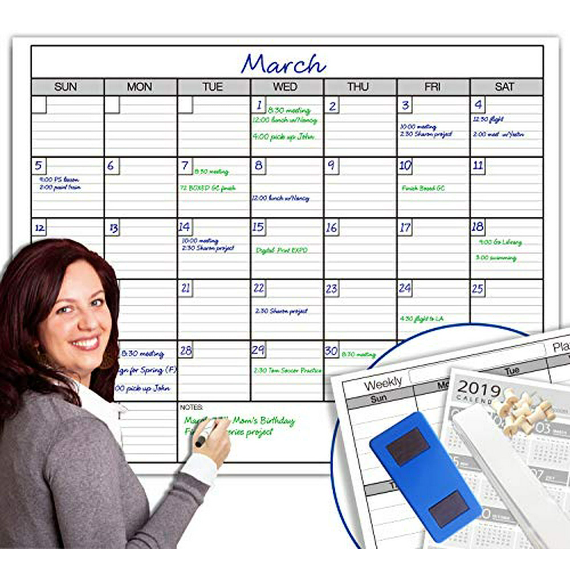 Click here for Party Funny Dry Erase Monthly Large White Board Wa... prices