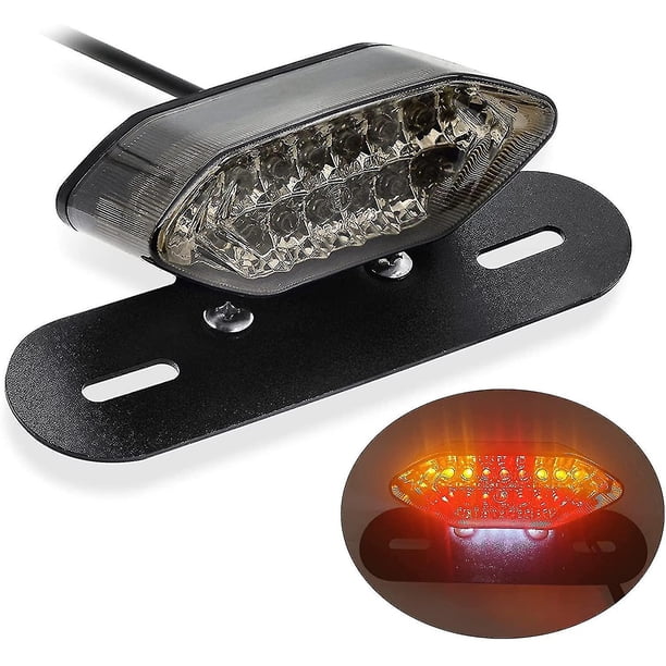 12v Motorcycle Integrated Brake Tail Light Turn Signals License Plate ...