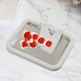 deevoka Ice Cream Maker Metal Cold Pan Plate for Homemade Rolled Cream ...