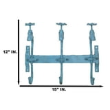 Cast Iron Vintage Rustic Blue Farmhouse Sink Faucet Spigot Triple Wall ...