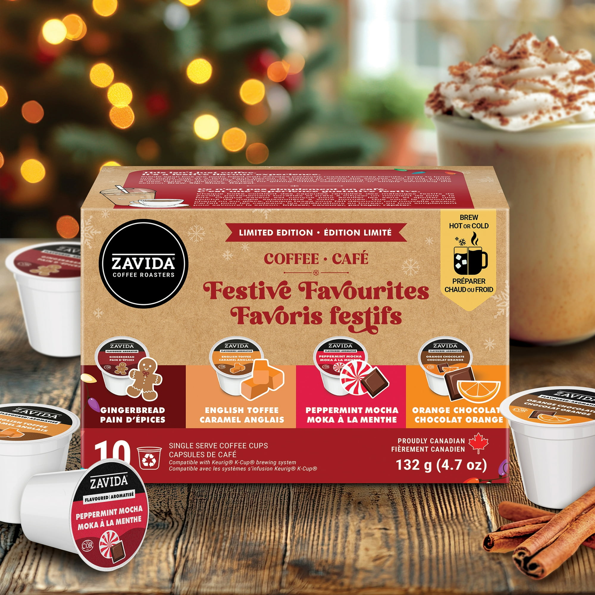 Click here for Zavida Coffee Variety Pack K Cups 10 Cups 10x11g prices