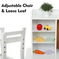 Leeten Children's Study Desk & Chair Set, Wooden Learning Table for ...