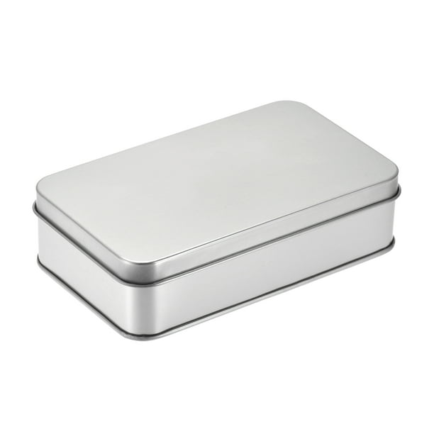 Metal Estaño Caja, 5.31" x 3.15" x 1.38" Rectangular Vacío Hojalata ...