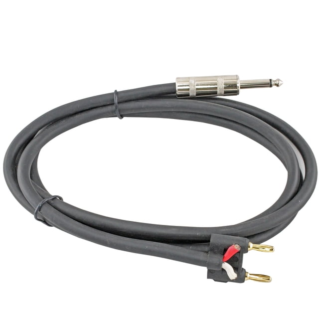 12 Gauge Speaker Cable 6ft long: Banana - 1/4" - Walmart.com - Walmart.com