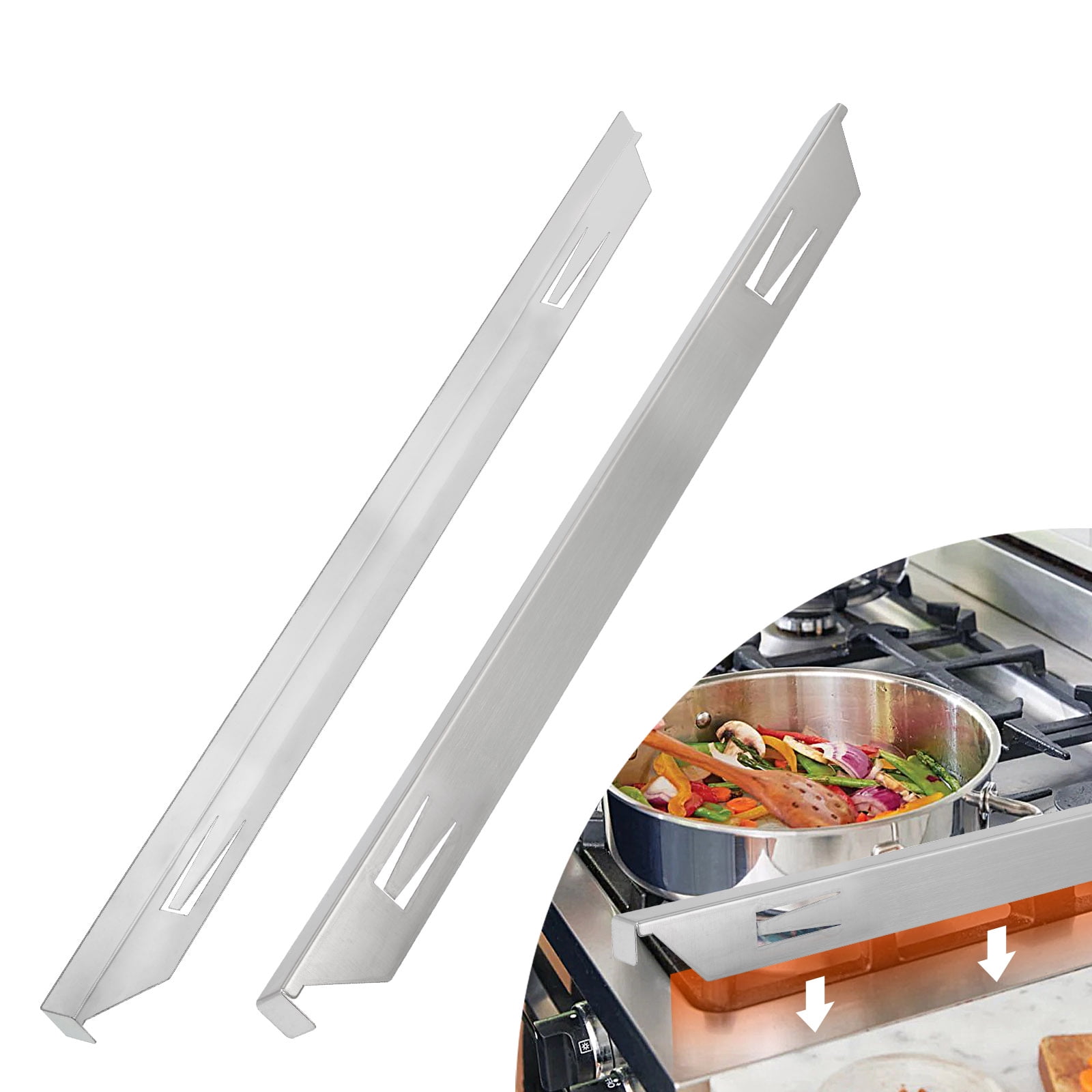 Click here for Unique Bargains Stainless Steel Stove Gap Covers (... prices