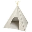 Precious Tails Ticking Stripe Canvas Pet Tee Pee - Walmart.com
