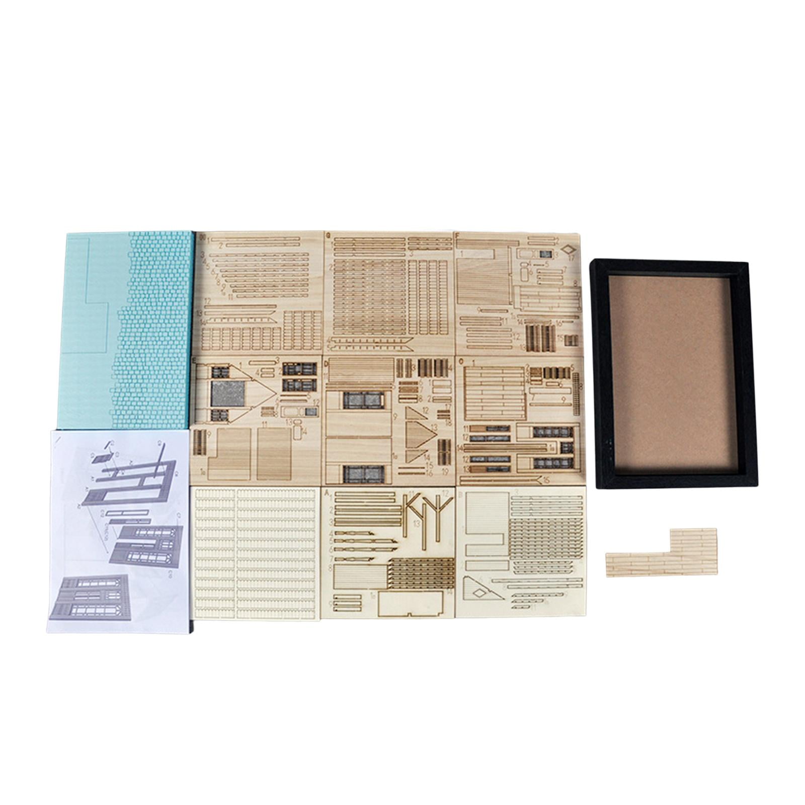 1/35 DIY Assembly Building Model Kits Architecture Scene for Accessory ...