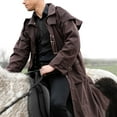 RESISTANCE Premium Oilskin Duster Coat Waterproof Cotton Unisex Cowboy ...