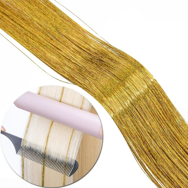 Gold Streak In Hair