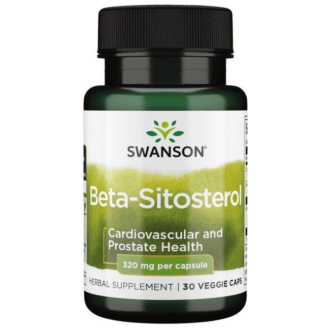 Swanson Beta-Sitosterol 320 mg 30 Veggie Capsules - Walmart.com