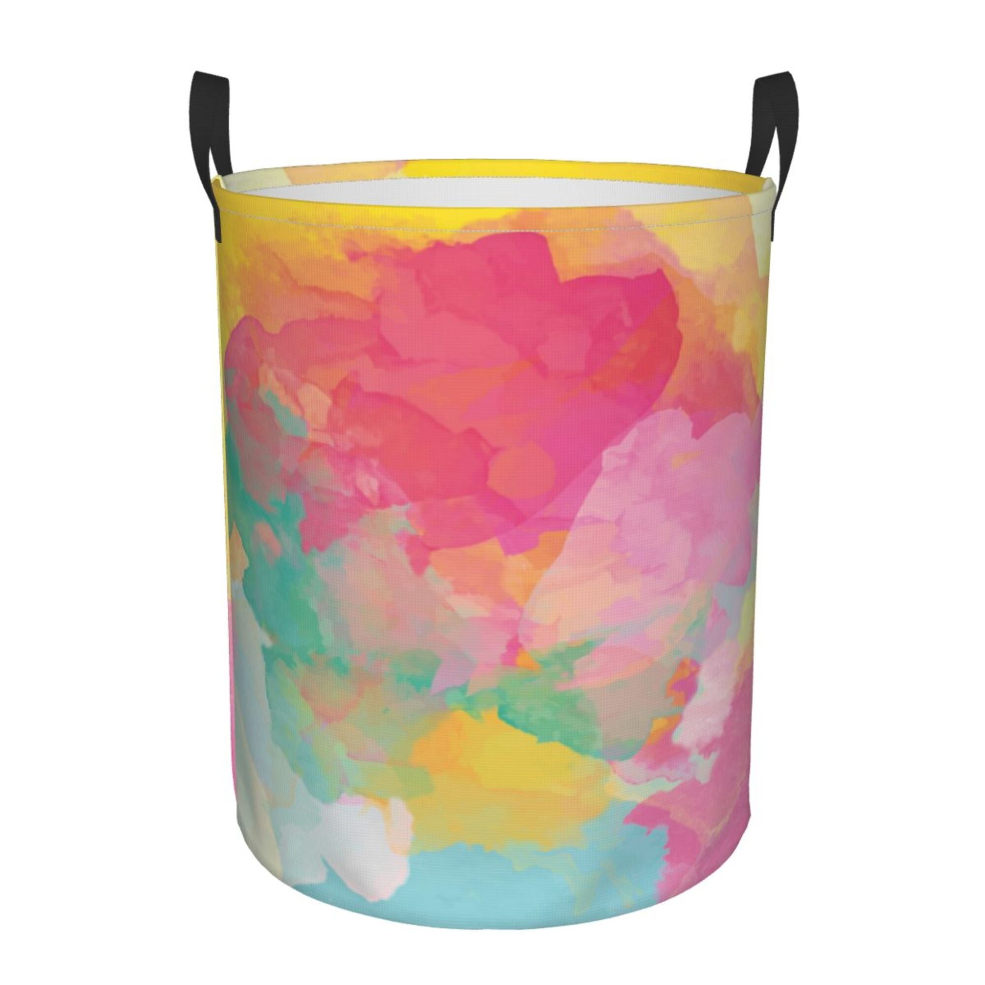 TEQUAN Waterproof Laundry Hampers, Watercolor Gradient Painting Pattern ...