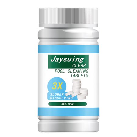 Clairlio 100pcs Swimming Pool Cleaning Effervescent Chlorine Tablet ...