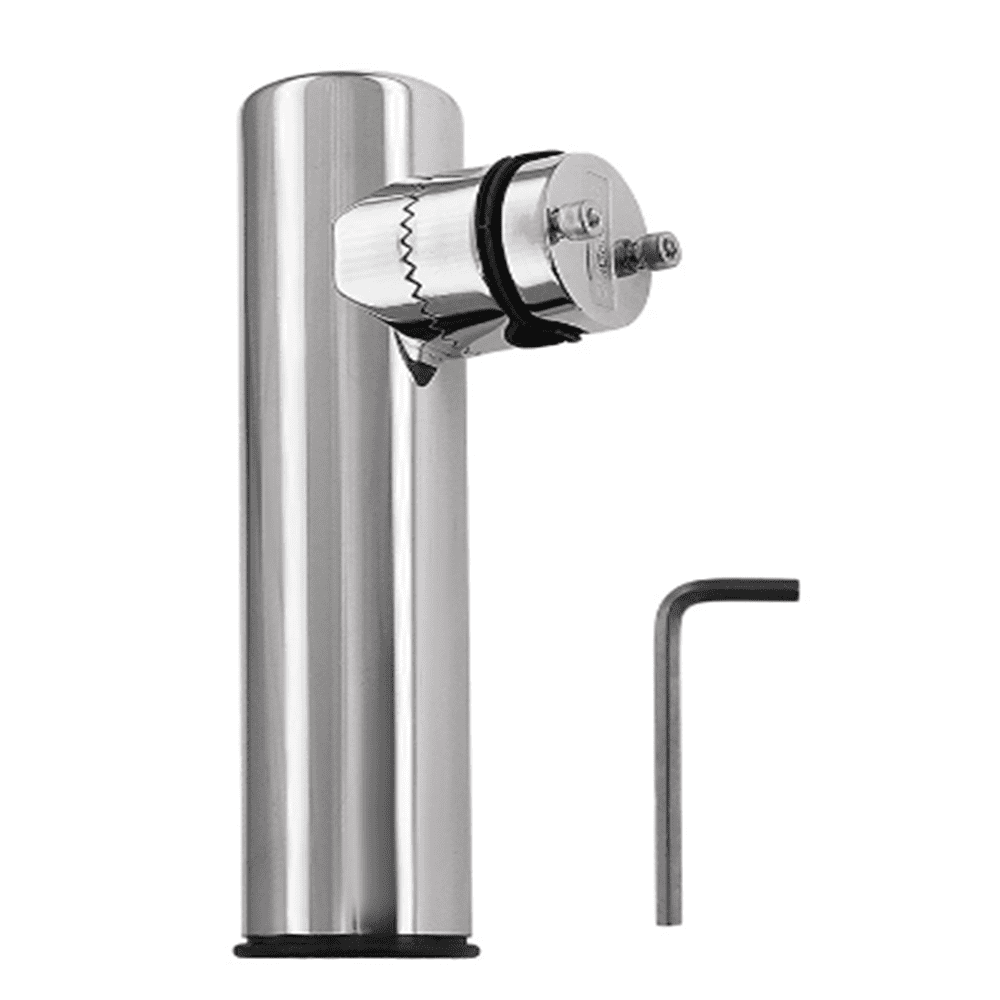Geloo Stainless Steel Boat Fishing Rod Pole Holder Clamp Support Stand ...