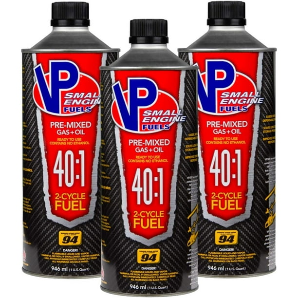 VP Racing Fuels 40:1 SEF 2 Cycle Pre-Mixed Gas + Oil Fuel, Ready to Use ...