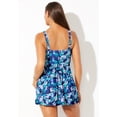 Swimsuits for All Women's Twist Front V-Neck Swimdress - Walmart.com