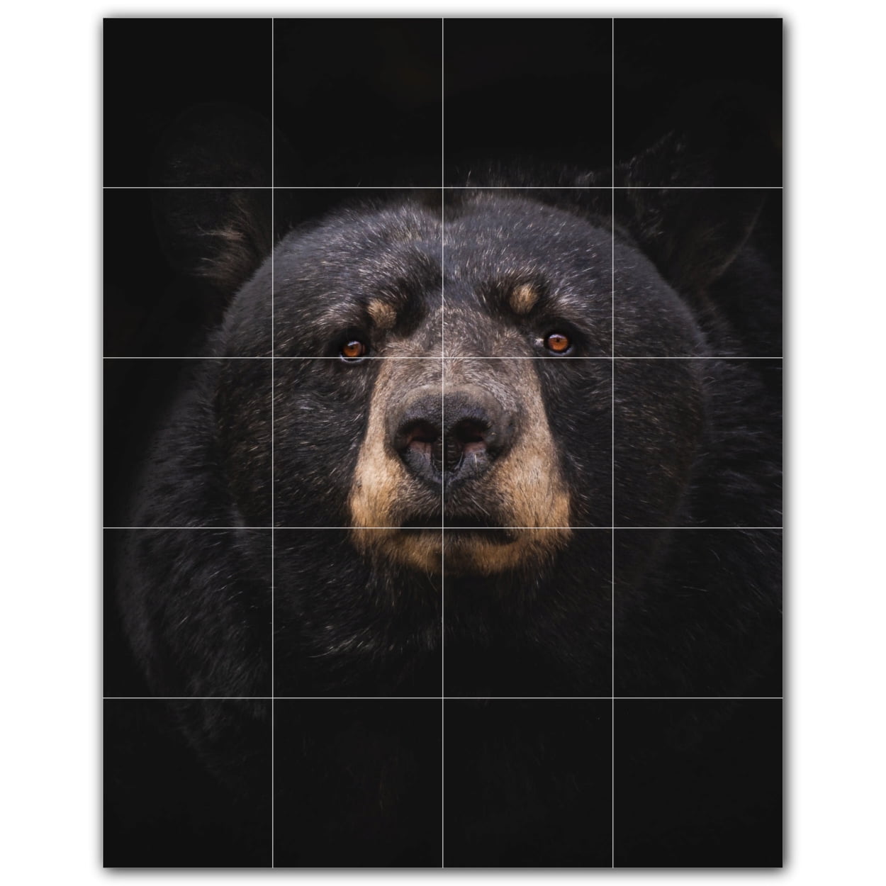 Picture-Tiles.com: Bear Ceramic Tile Wall Mural WAL500115-45M. 24"W x ...