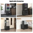"GDLF Mini Fridge Stand with Storage, Sturdy Refrigerator Cart with ...