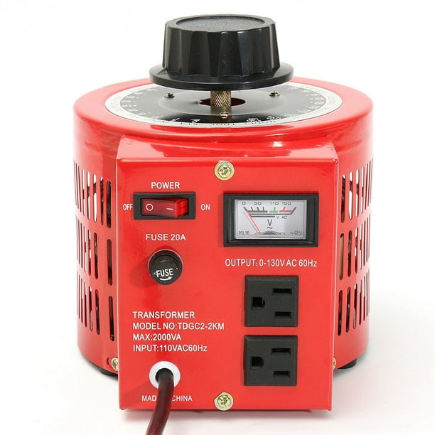 20 Amp Variable Transformer, 2000va Max, 0~130 Volt Output - Walmart.com