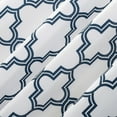 Sun Zero 96" x 54" Indigo Trellis Outdoor Curtain With Grommets ...