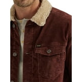 Wrangler® Men's and Big Men's Sherpa Lined Regular Fit Trucker Jacket ...