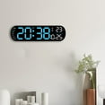 Creative Wall Clock with Large Screen LED Display, Multi-Function ...