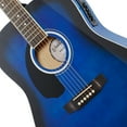 Ashthorpe Left-Handed Full-Size Dreadnought Acoustic Electric Guitar ...