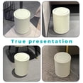 2.3/9L Gallon Metal Trash Can with Lid,Black,Light Luxury,Elegant ...