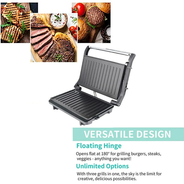 Double Sandwich Toastie Maker Stainless Steel Grill Temperature ...