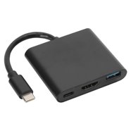 StarTech.com DKT30CHVCM USB-C Multiport Adapter with HDMI and VGA 1xUSB-A - Black - Walmart.com