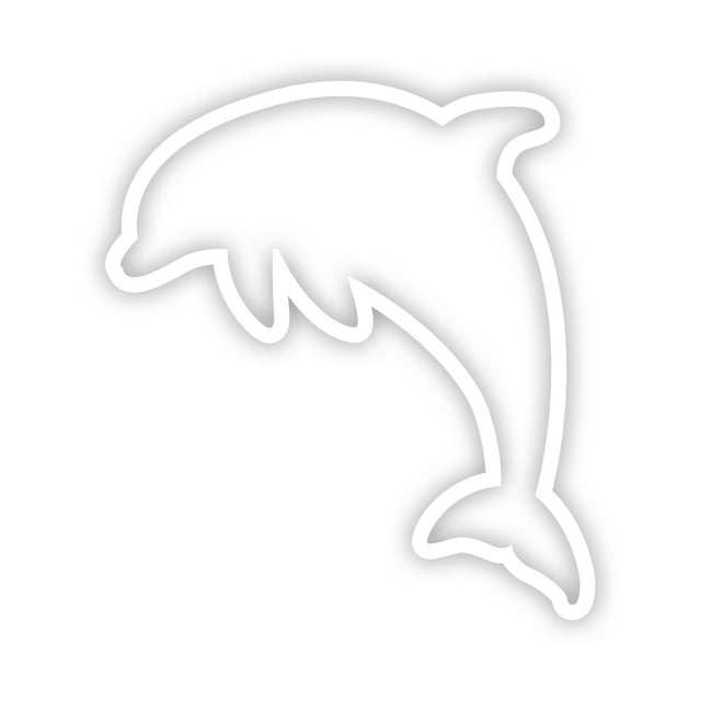 Dolphin Sticker Decal Die Cut - Self Adhesive Vinyl - Weatherproof ...